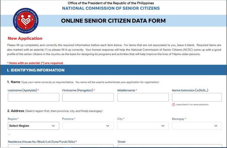 NCSC Online: How to Register National Commission of Senior Citizens ...